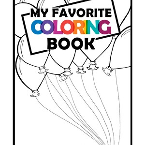 My Favorite Coloring Book - Etsy