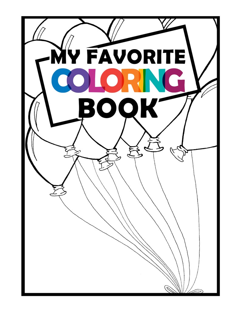 My Favorite Coloring Book | Etsy