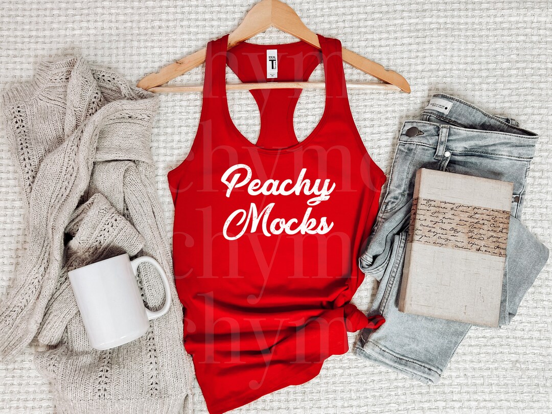 Next Level 1533 Mockup | Next Level Racerback Tank Top Mockup | Next ...