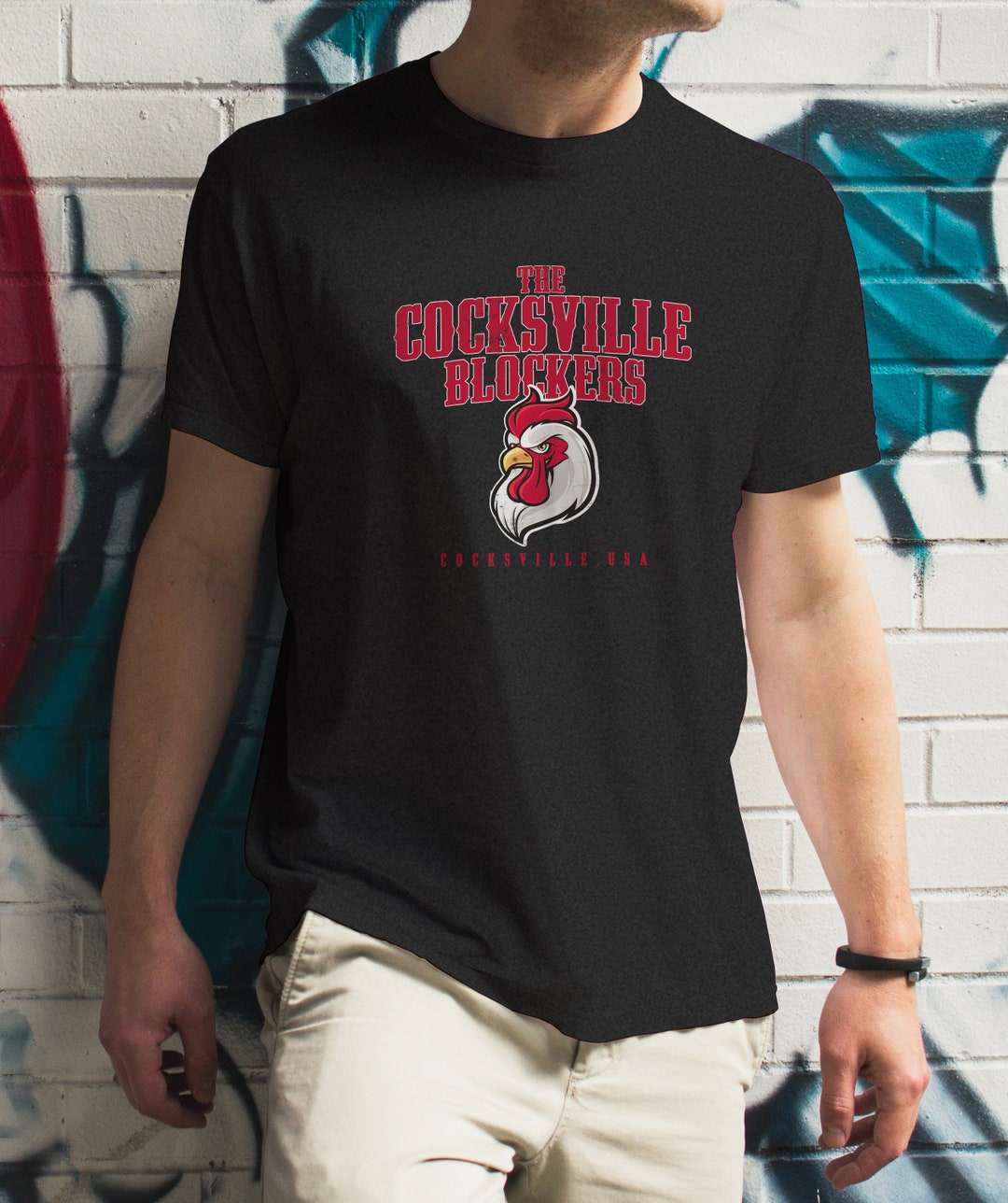Cocksville Blockers Unisex Short Sleeve Tee - Etsy