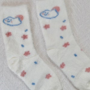 Super Soft Stretchy Slipper Fluffy Socks, Cozy Fuzzy Winter Bed Socks ...