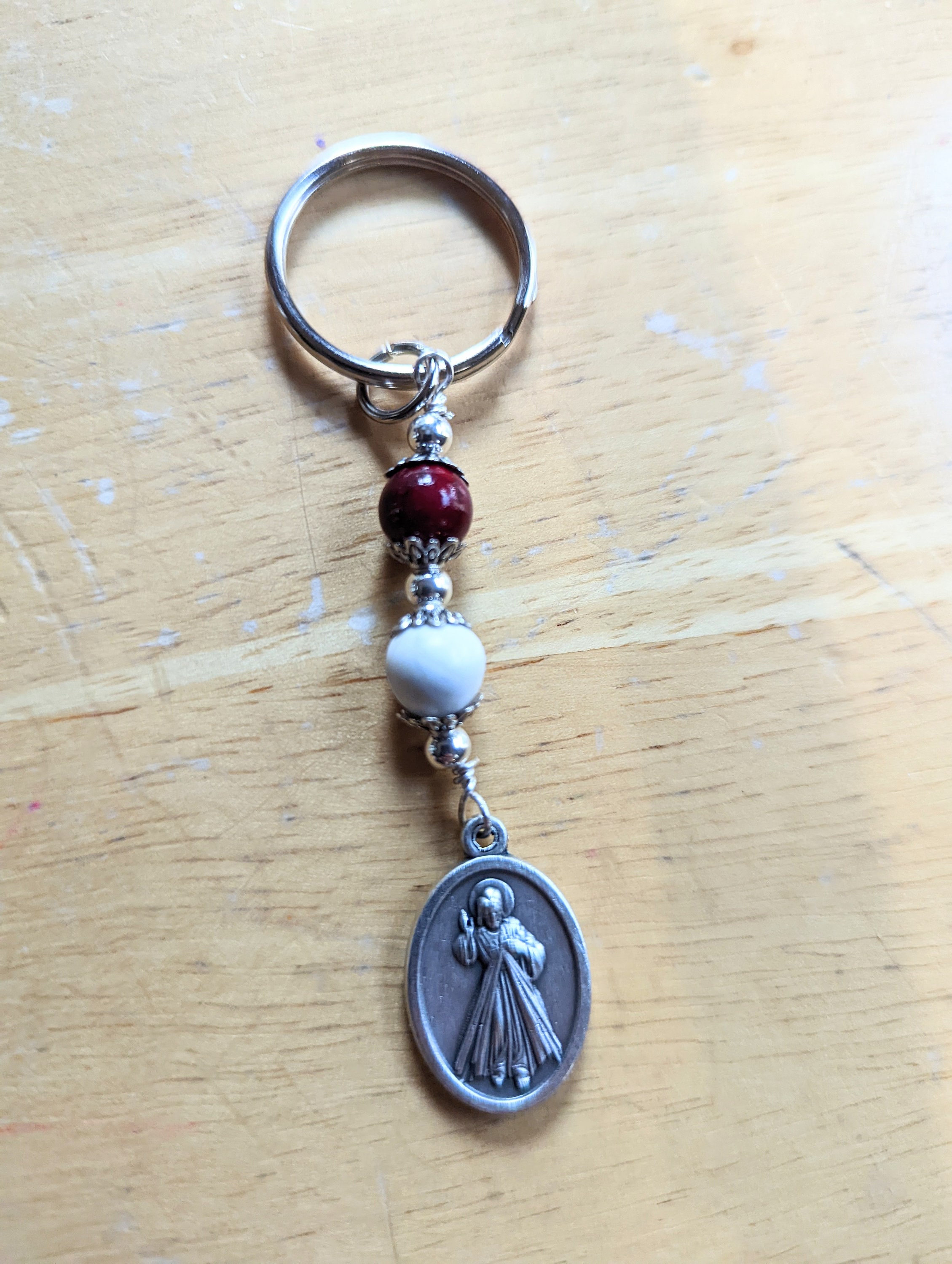 Divine Mercy Keychain - Etsy