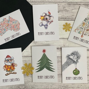 Aussie Christmas Cards | Australian Themed Christmas Card Pack | Set of ...