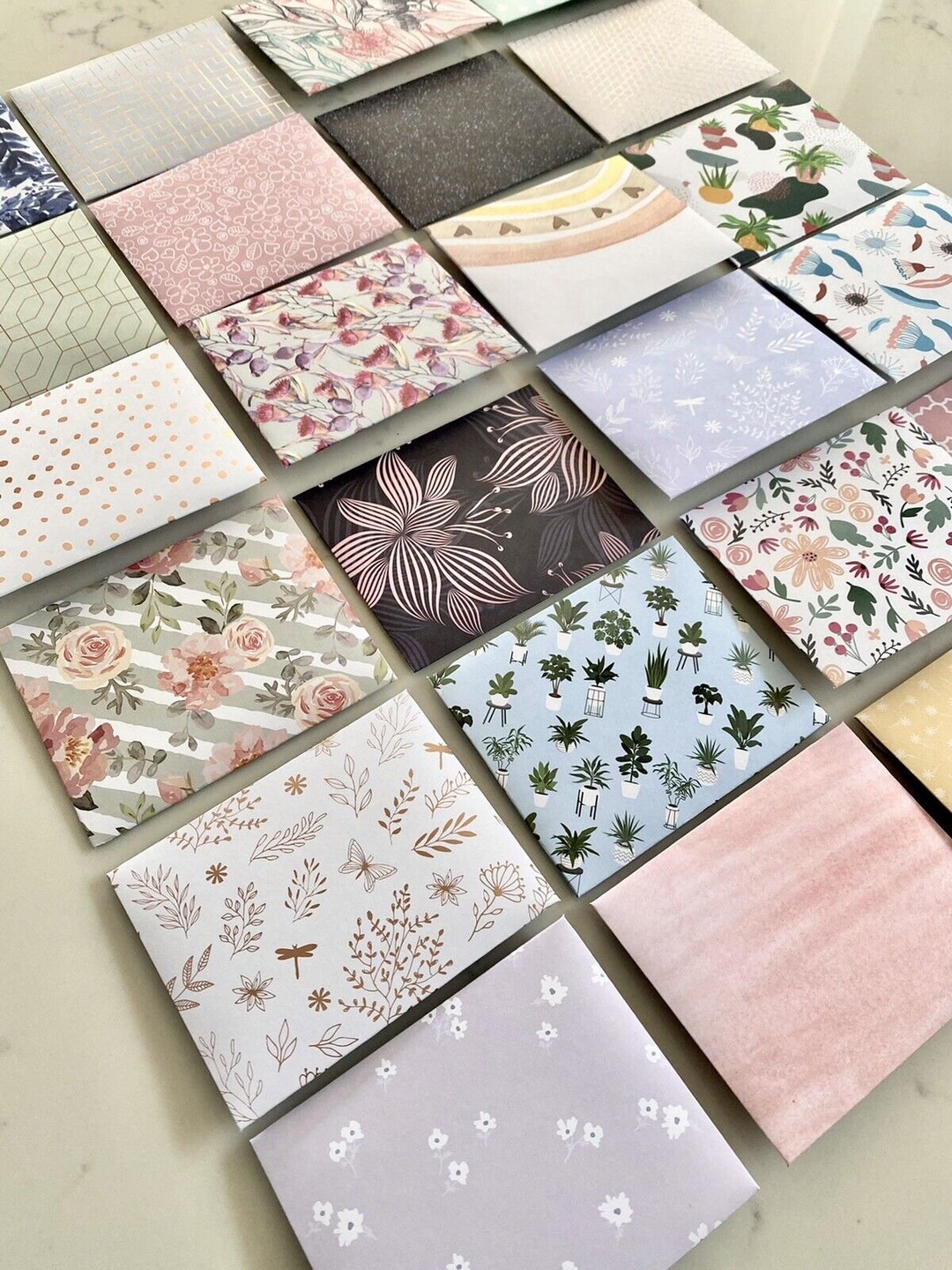 Mini Stationary Set: Assorted Envelopes & Blank Notecards (set of 10 ...
