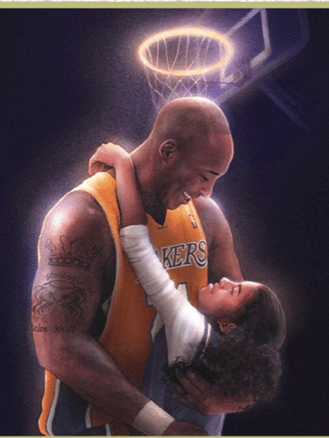 5D DIY Kobe Basketball Star Diamond Embroidery Home Decoration Crystal ...