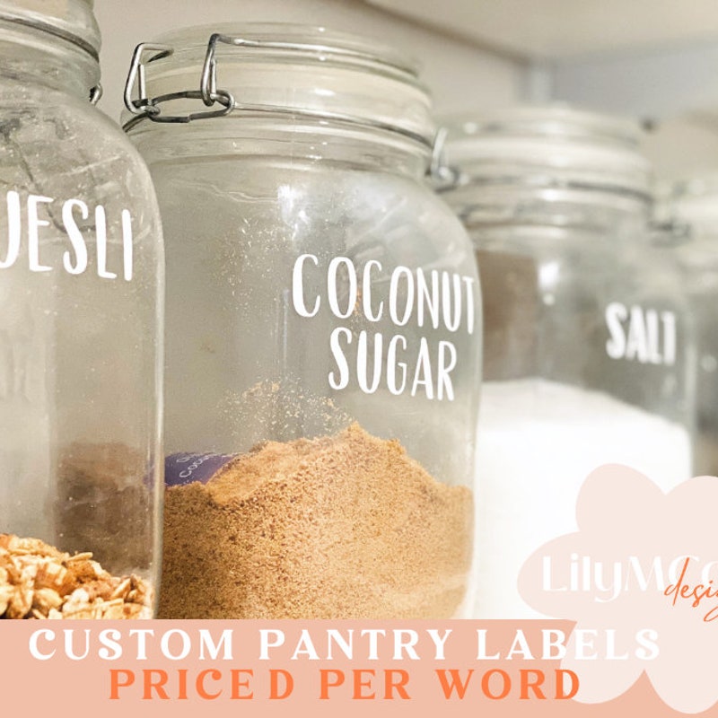 Custom Pantry Labels - Etsy