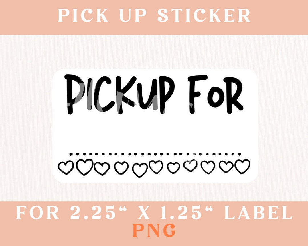 PICK UP FOR Sticker, Happy Mail Label, Happy Mail, Thermal Sticker ...