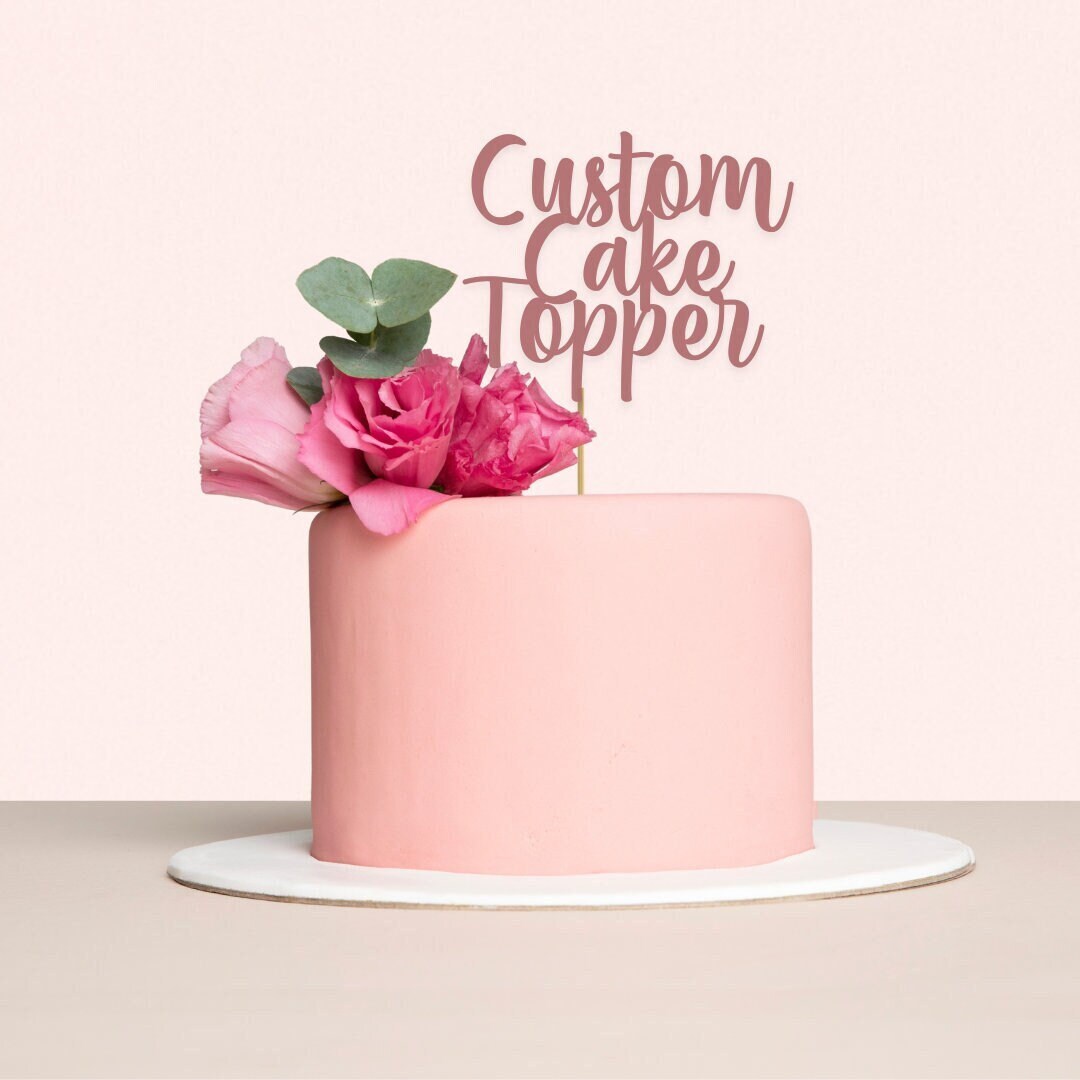 Custom Cake Topper, Card Cake Topper, Birthday Cake Topper ...