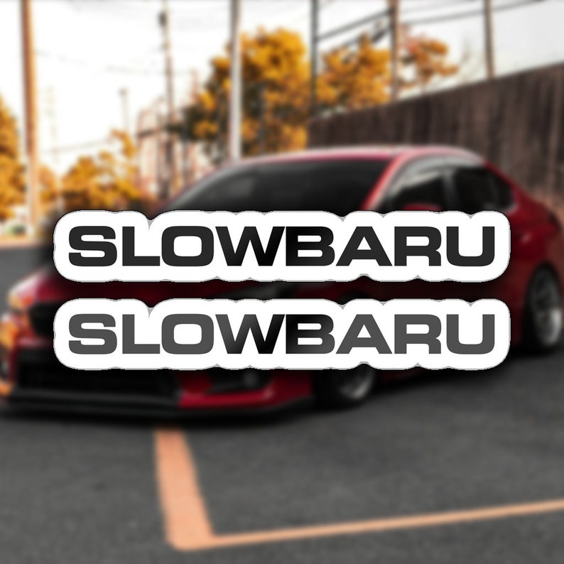 SLOWBARU Funny Car Decal 2-pack: WRX WRC Racing Gift - Etsy