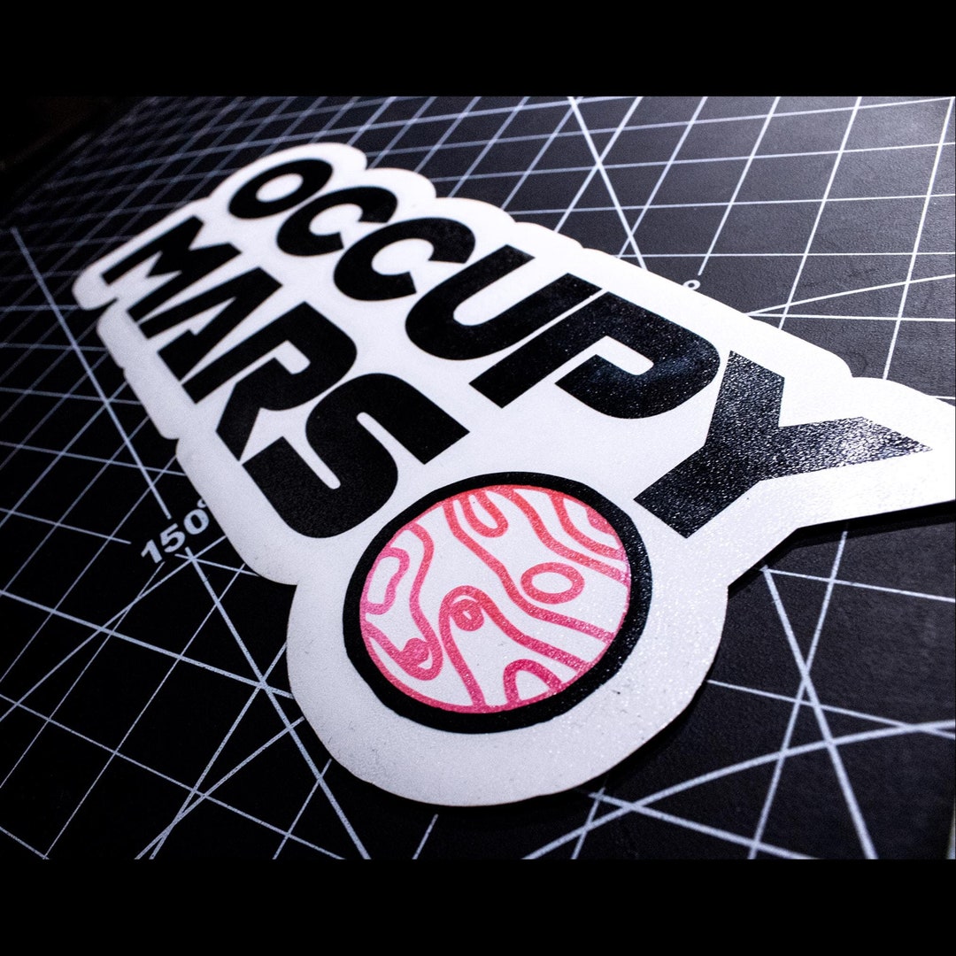 Occupy Mars Vinyl Decal Sticker: Elon Musk Inspired Space Travel - Etsy