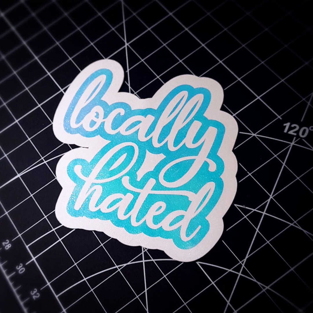 Locally Hated Decal Sticker: JDM Auto Vinyl Graphic - Etsy