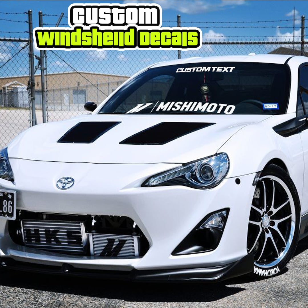 CUSTOM WINDSHEILD Banner Decal Sticker - Vinyl Graphic, Car Decals ...