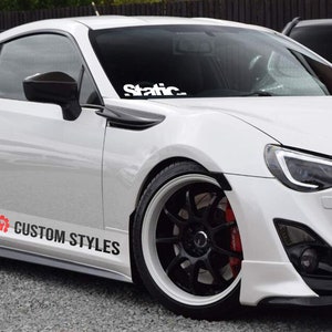 STATIC Slammed Lowered Decal Sticker - Vinyl Graphic, Car Gift, Stance ...