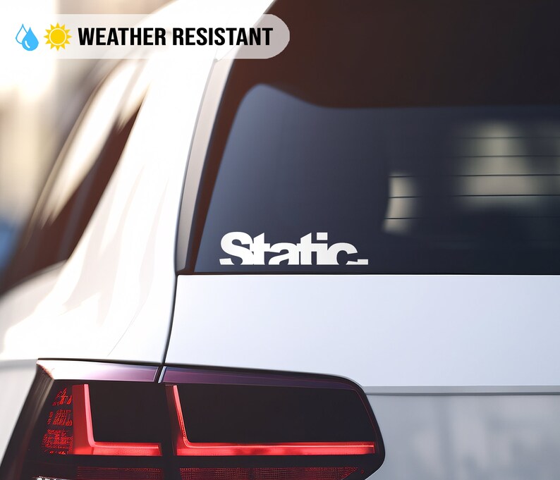 STATIC Slammed Lowered Decal Sticker Vinyl Graphic Car - Etsy