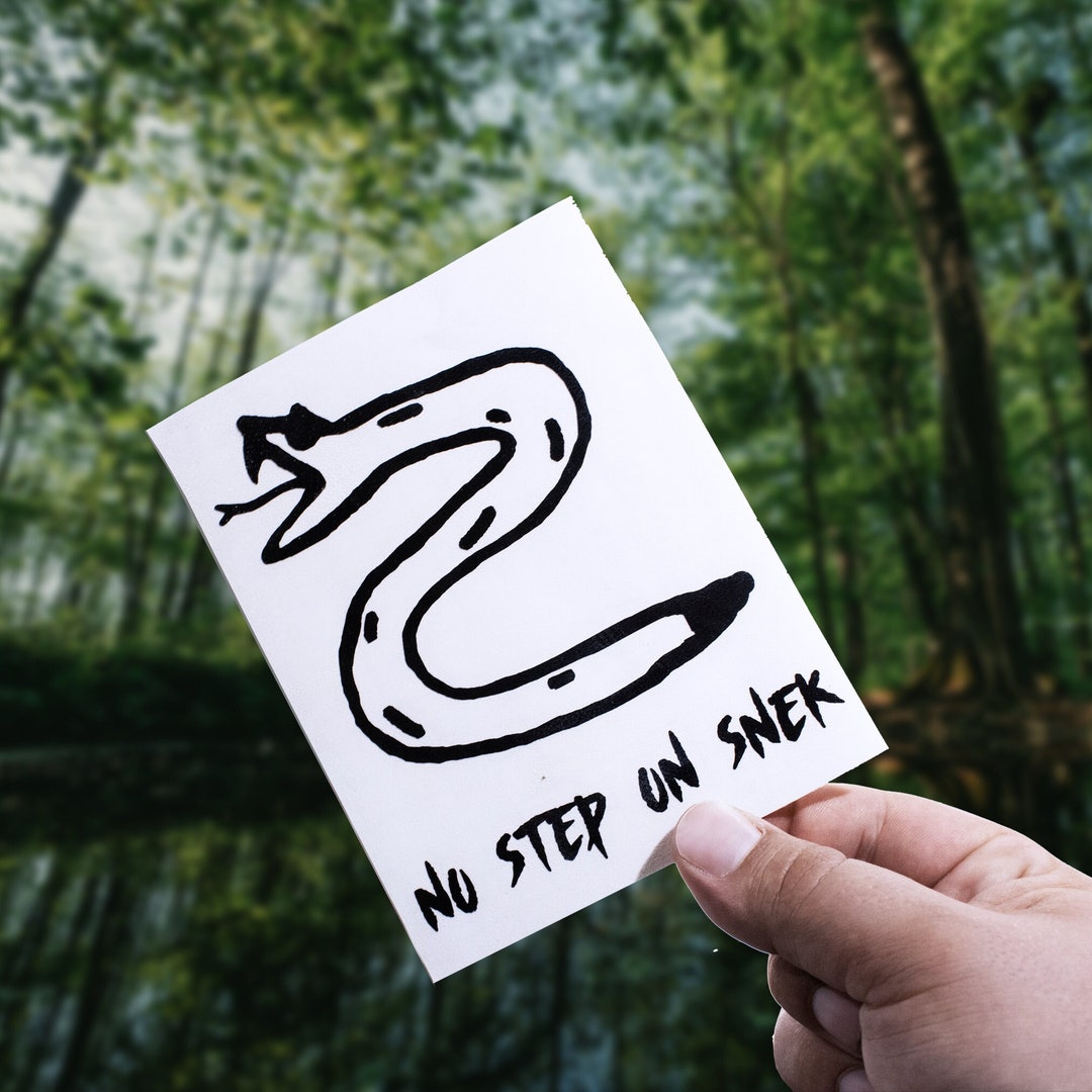 No Step on Snek Decal: Gadsden Flag Vinyl Sticker - Etsy