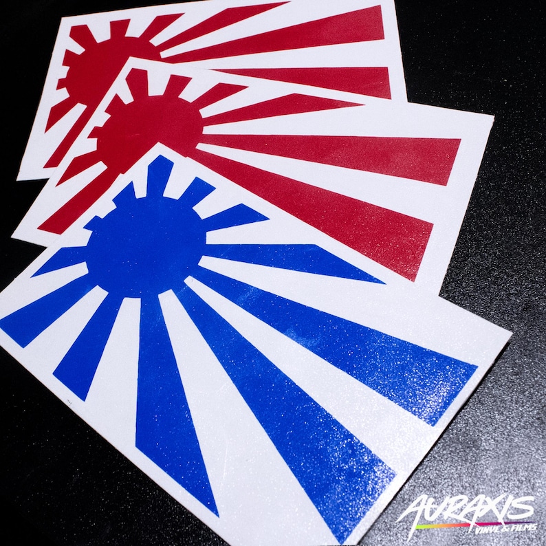 Rising Sun Japan Flag JDM Decal: Car, Laptop, Tumbler Sticker - Etsy