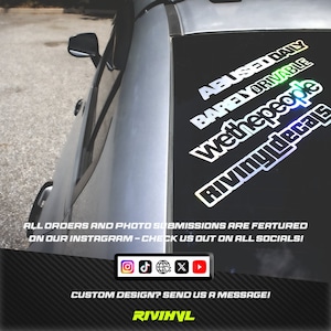 STATIC Slammed Lowered Decal Sticker Vinyl Graphic, Car Gift, Stance ...
