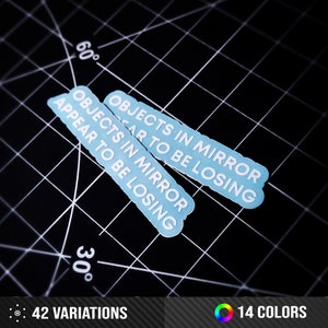 Objects in Mirror Appear to Be Losing 2 PACK Decal Sticker Vinyl ...