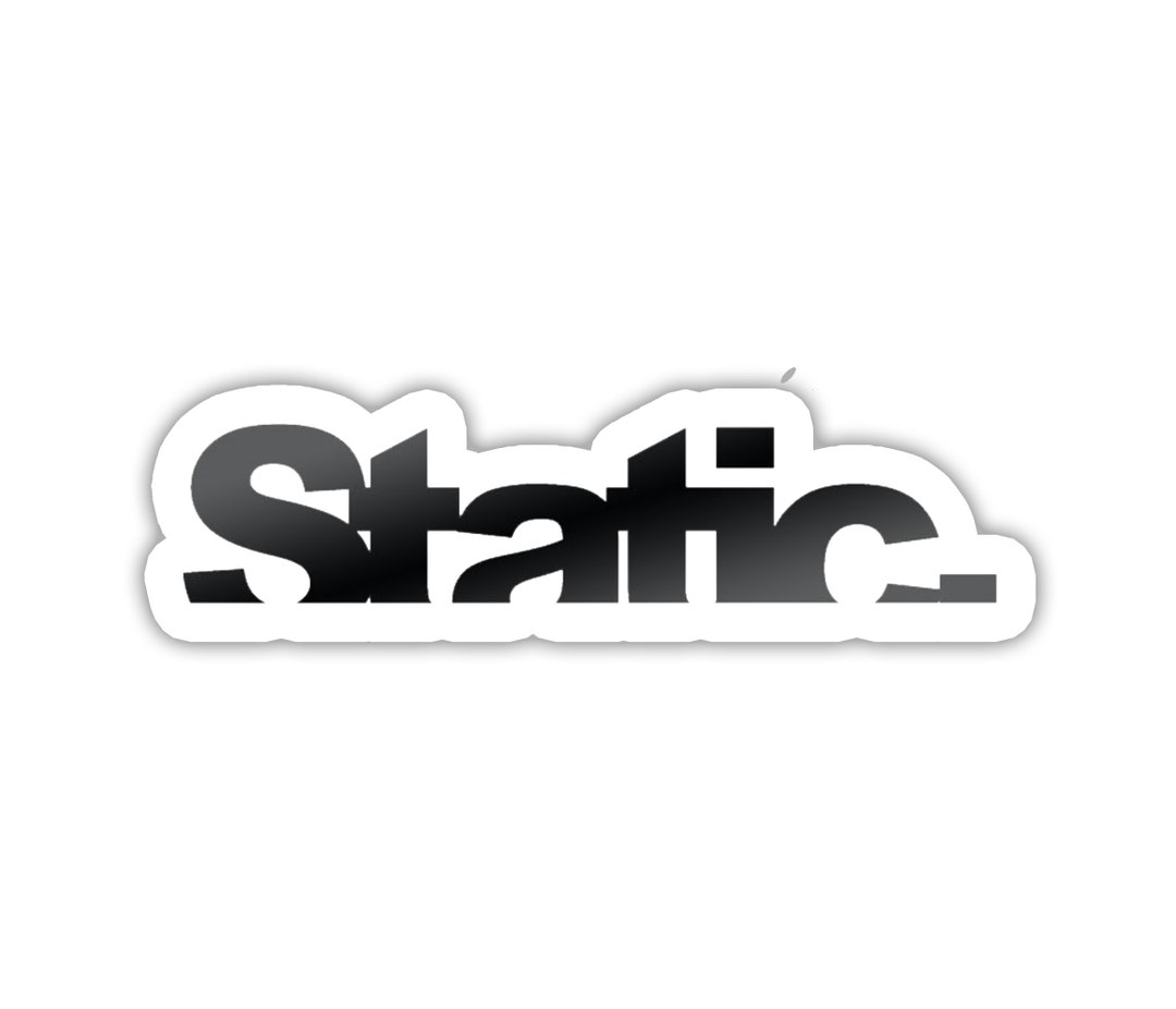 STATIC Slammed Lowered Decal Sticker - Vinyl Graphic, Car Gift, Stance ...