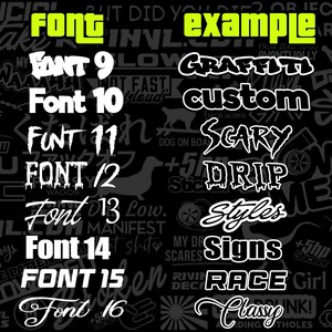 CUSTOM BIKE Lettering / Image Decal Sticker - Vinyl Graphic, Mountain ...