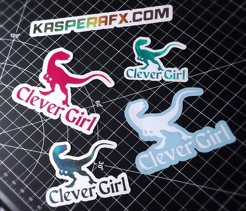 CLEVER GIRL Velociraptor Decal Sticker Vinyl Graphic - Etsy