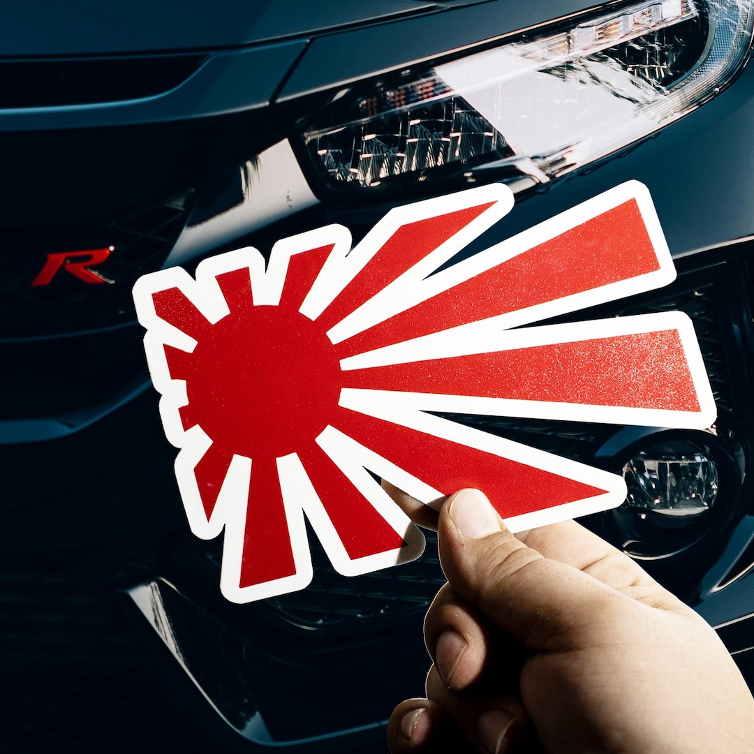 Rising Sun Japan Flag JDM Decal: Car, Laptop, Tumbler Sticker - Etsy