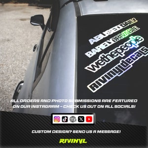 I-VTEC DOHC 2 PACK Decal Sticker Vinyl Graphic, Car Guy, Autosport ...