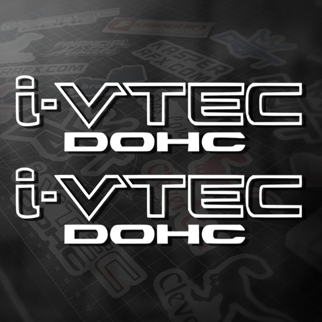 I-VTEC DOHC 2 PACK Decal Sticker - Vinyl Graphic, Car Guy, Autosport ...