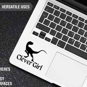CLEVER GIRL Velociraptor Decal Sticker Vinyl Graphic - Etsy