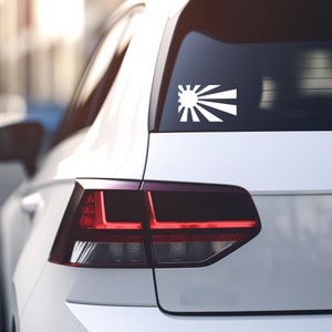 Rising Sun Japan Flag JDM Decal: Car, Laptop, Tumbler Sticker - Etsy
