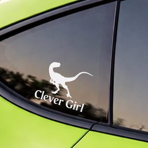 Clever Girl Raptor Vinyl Decal – Jurassic Movie 90s Pop Culture ...