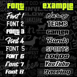 CUSTOM BIKE Lettering / Image Decal Sticker - Vinyl Graphic, Mountain ...