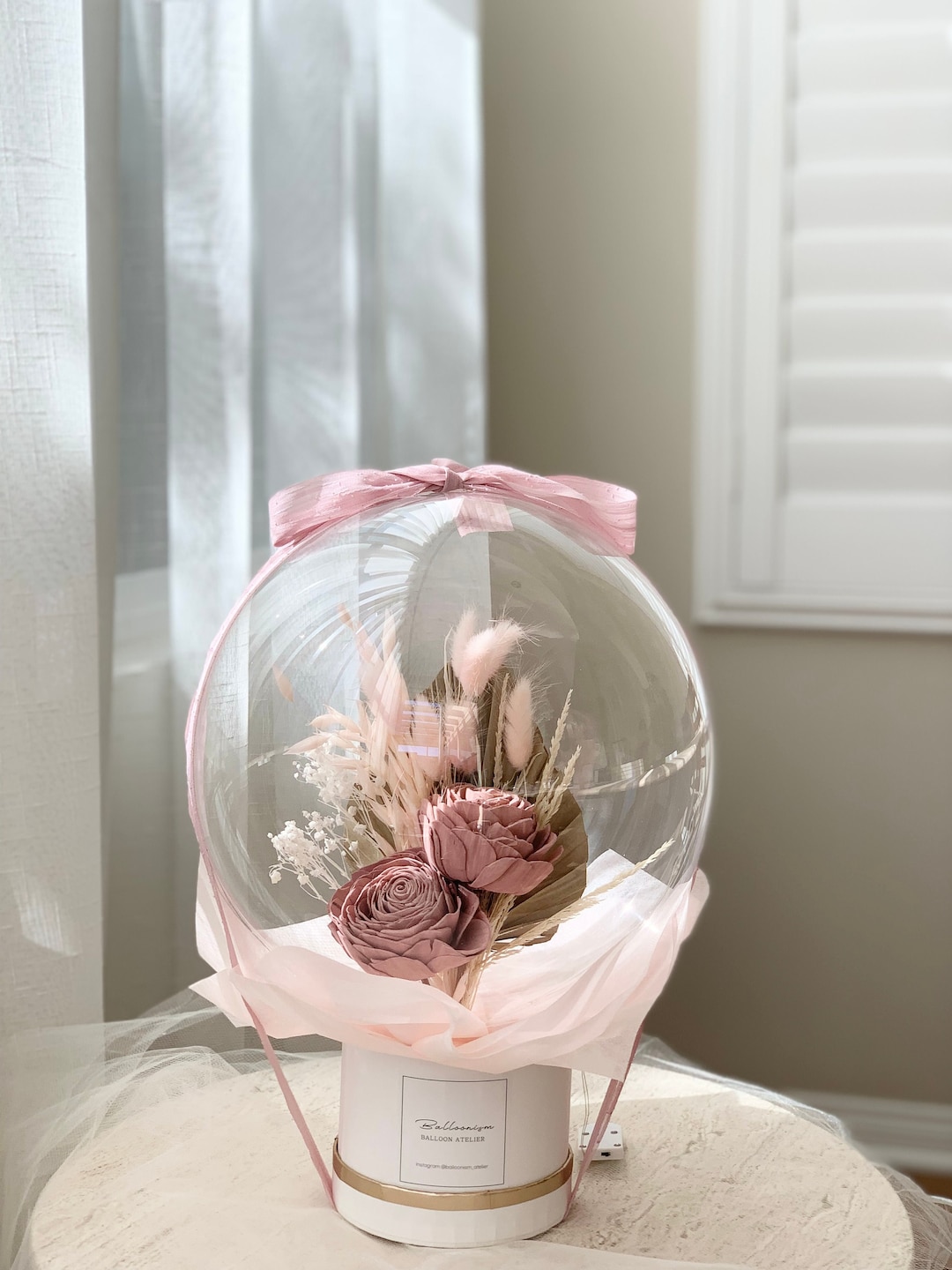 Dried Flower Balloon: Mother’s Day Gift, Balloon Flower,personalized ...