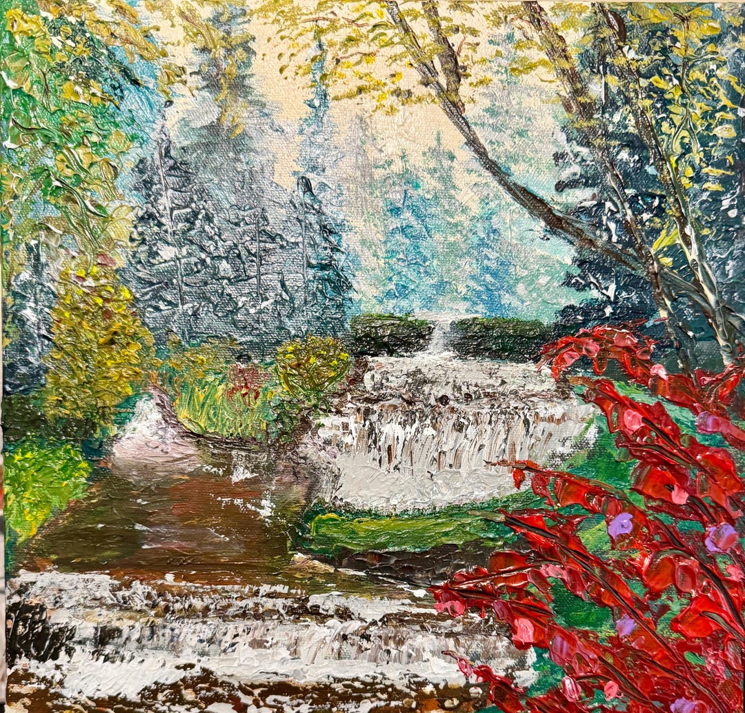 First Frost - 12” X 12” Original Textured Wall Art. - Etsy