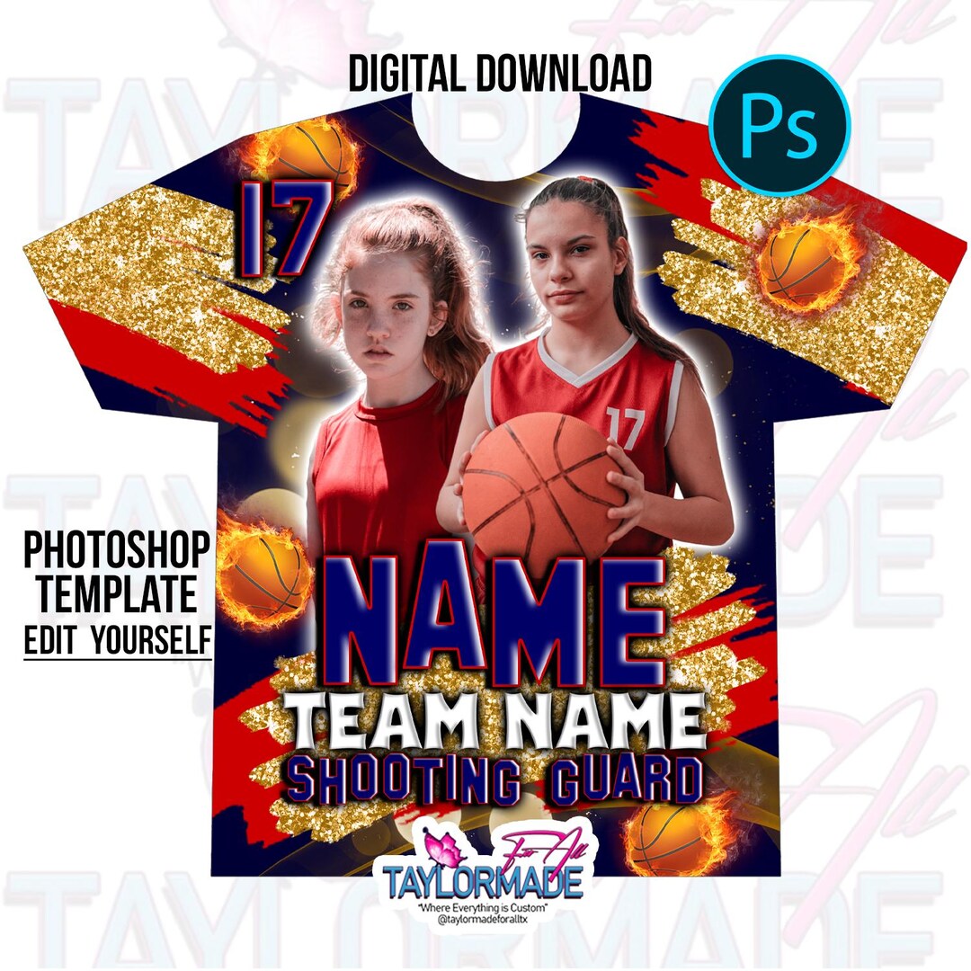 Digital 3D Sports Basketball All Over Print Photoshop Only Editable ...