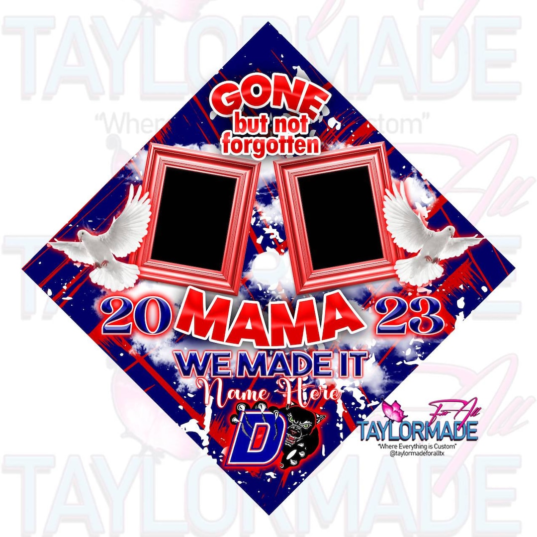Digital 3D Senior Graduation Cap Topper 3 Photoshop Editable Template ...