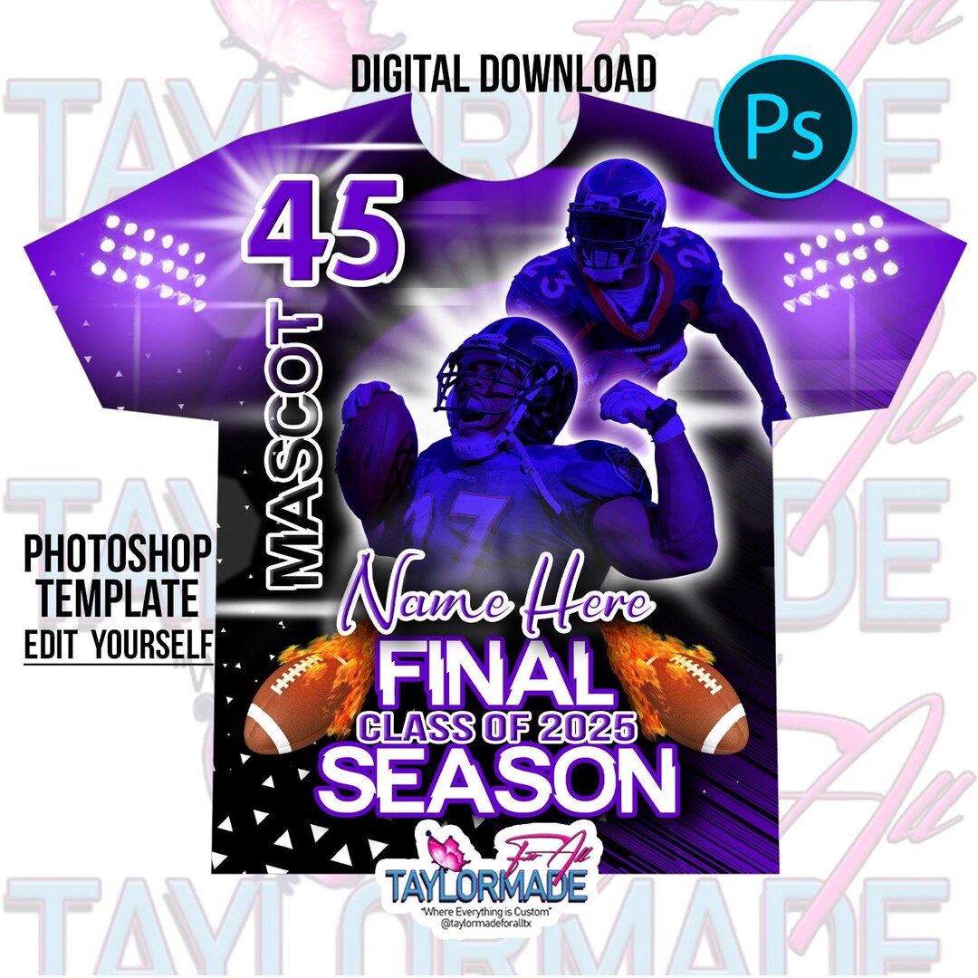 Digital 3D Sports Football All Over Print Photoshop Only Editable ...