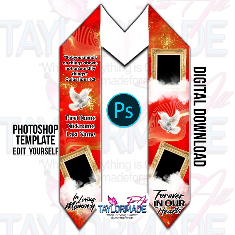 Sash Template - Etsy