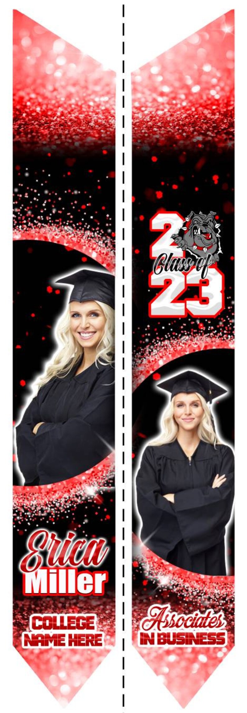 Estola/Faja de graduación digital 3D para personas mayores 10 Plantilla ...