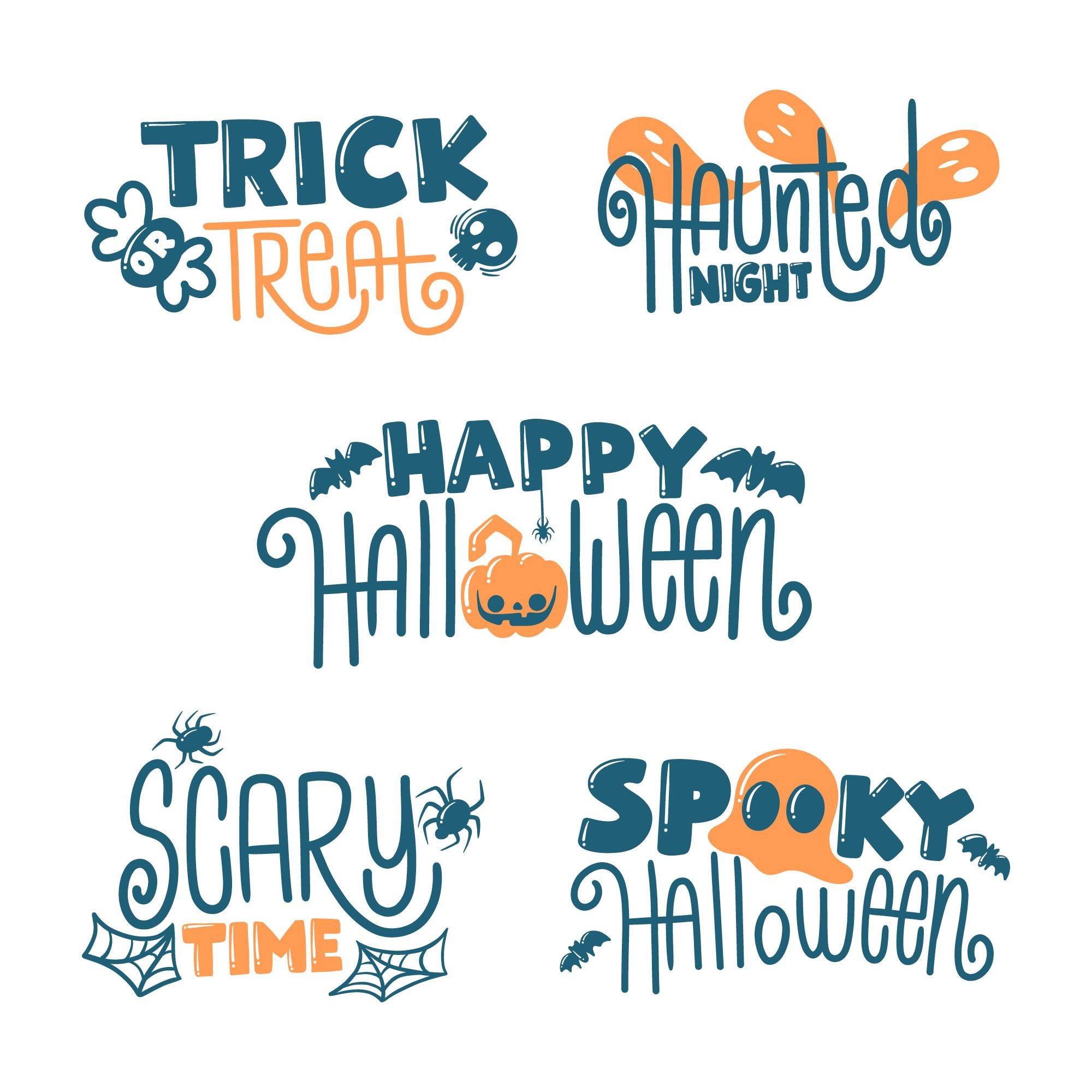 Halloween Art SVG, EPS, Ai, PNG. Happy Halloween Vector Digital ...