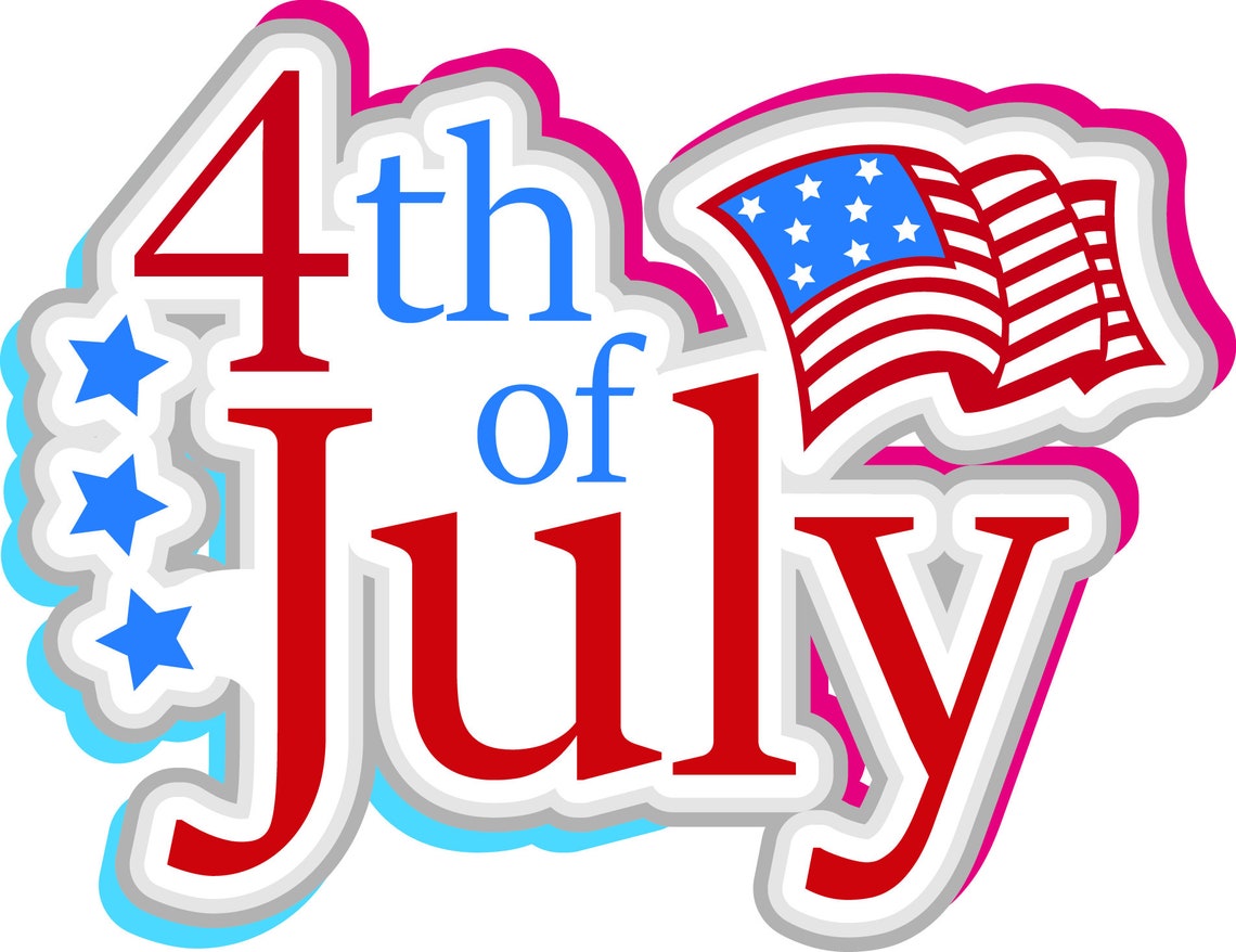 Text Design for 4th of July - Etsy