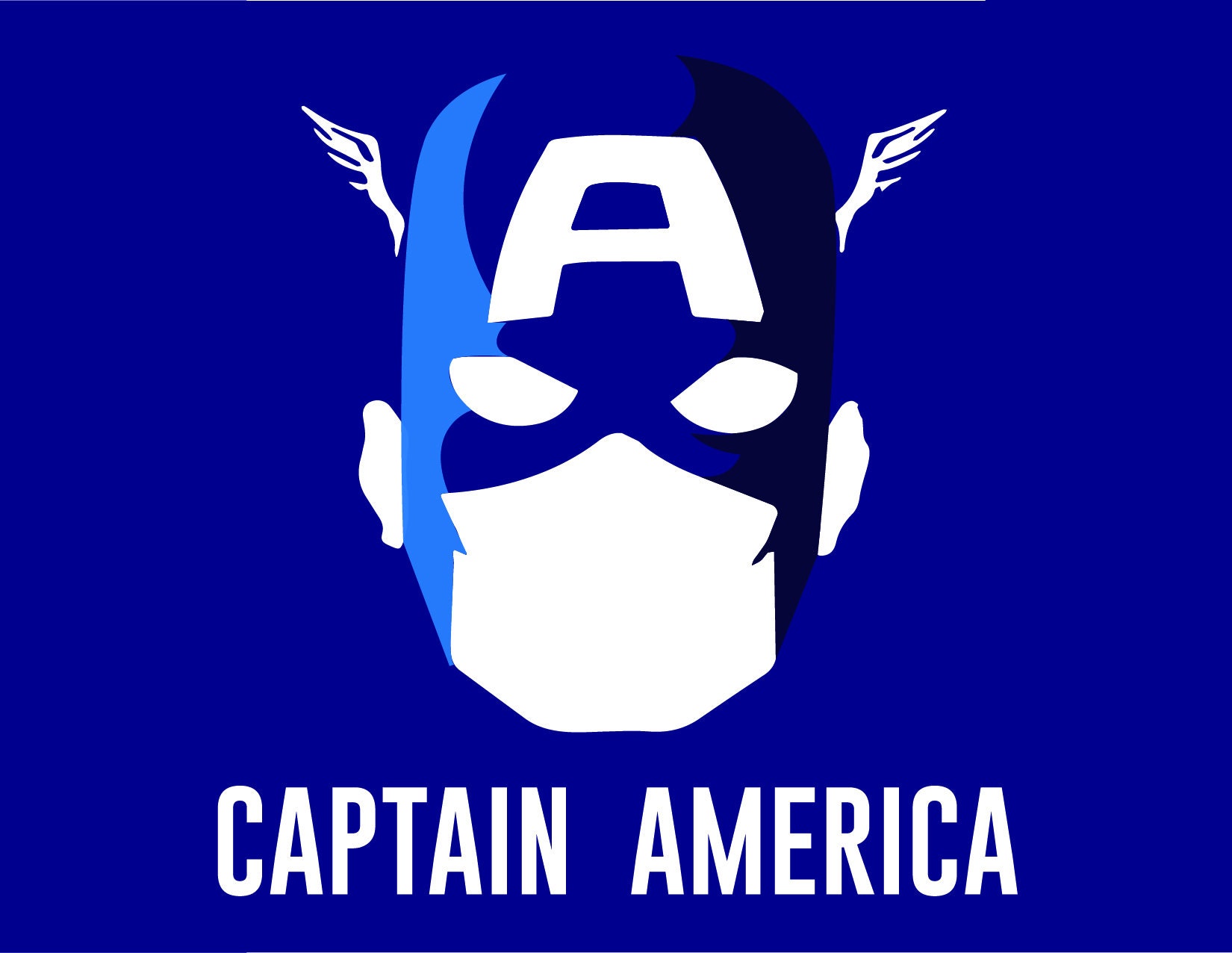 Captain America Mask Illustration - Etsy