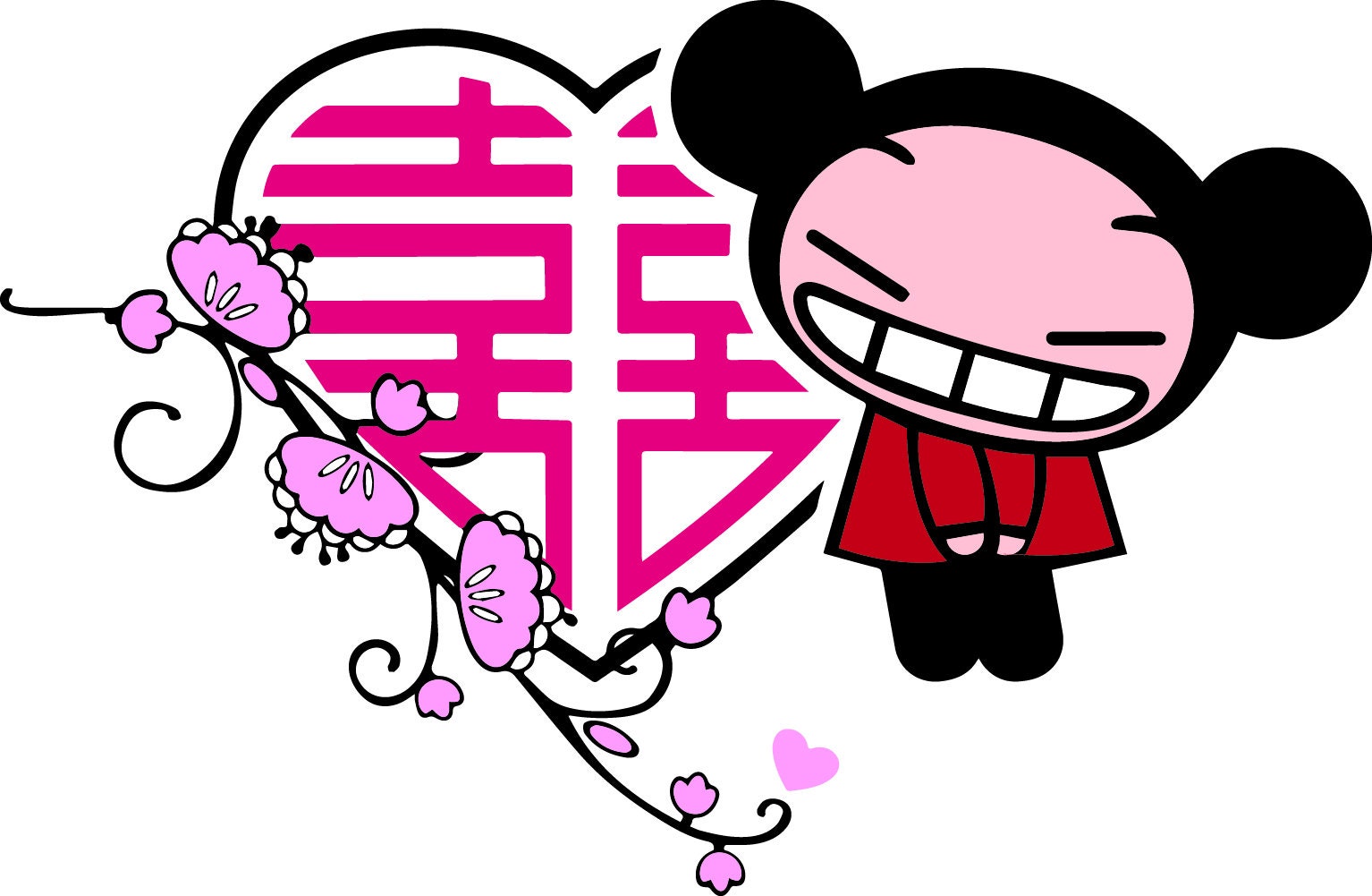 Illustration of Pucca With Heart - Etsy Australia