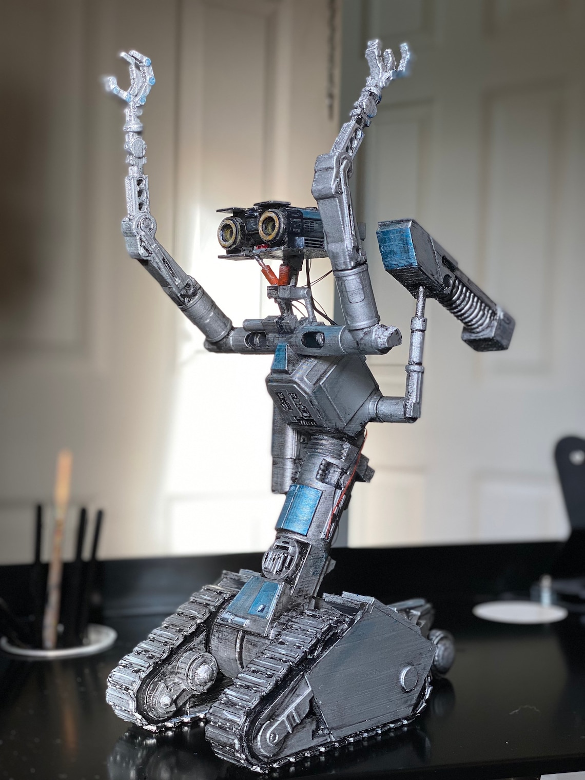 Johnny 5 Robot From Short Circuit 10inch Model 3d Printed Etsy