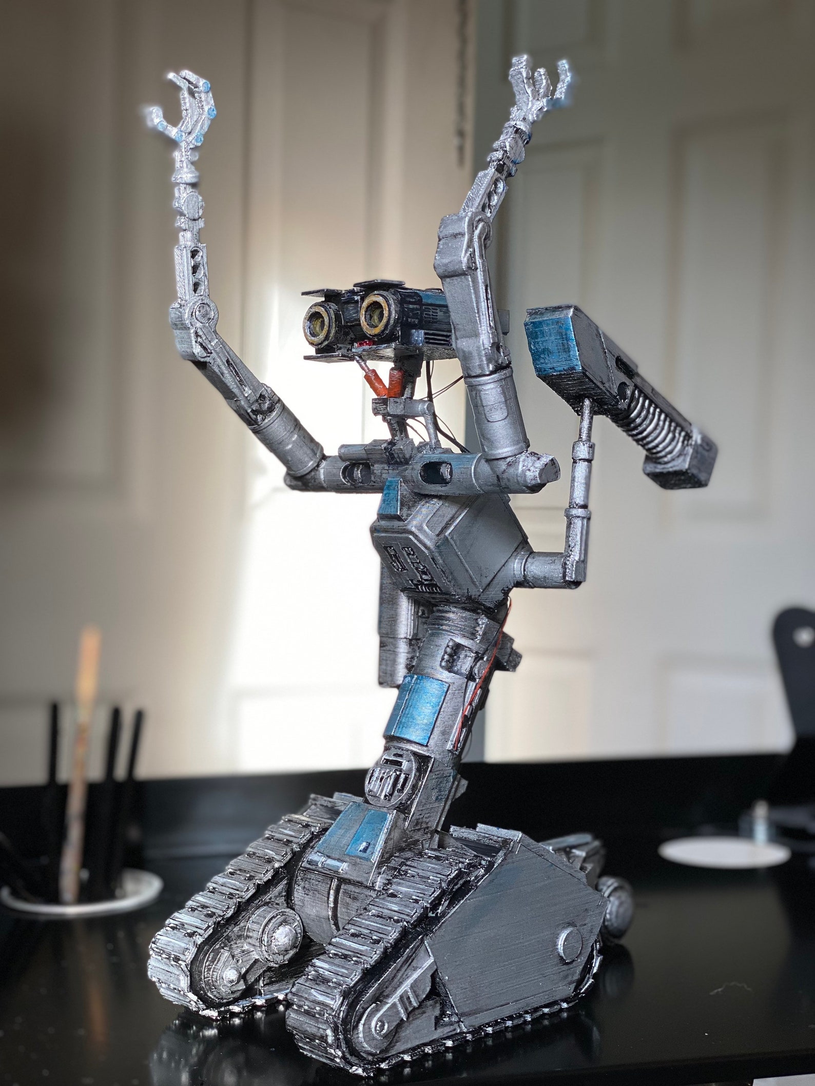 Johnny 5 Robot From Short Circuit 10inch Model 3D Printed | Etsy UK