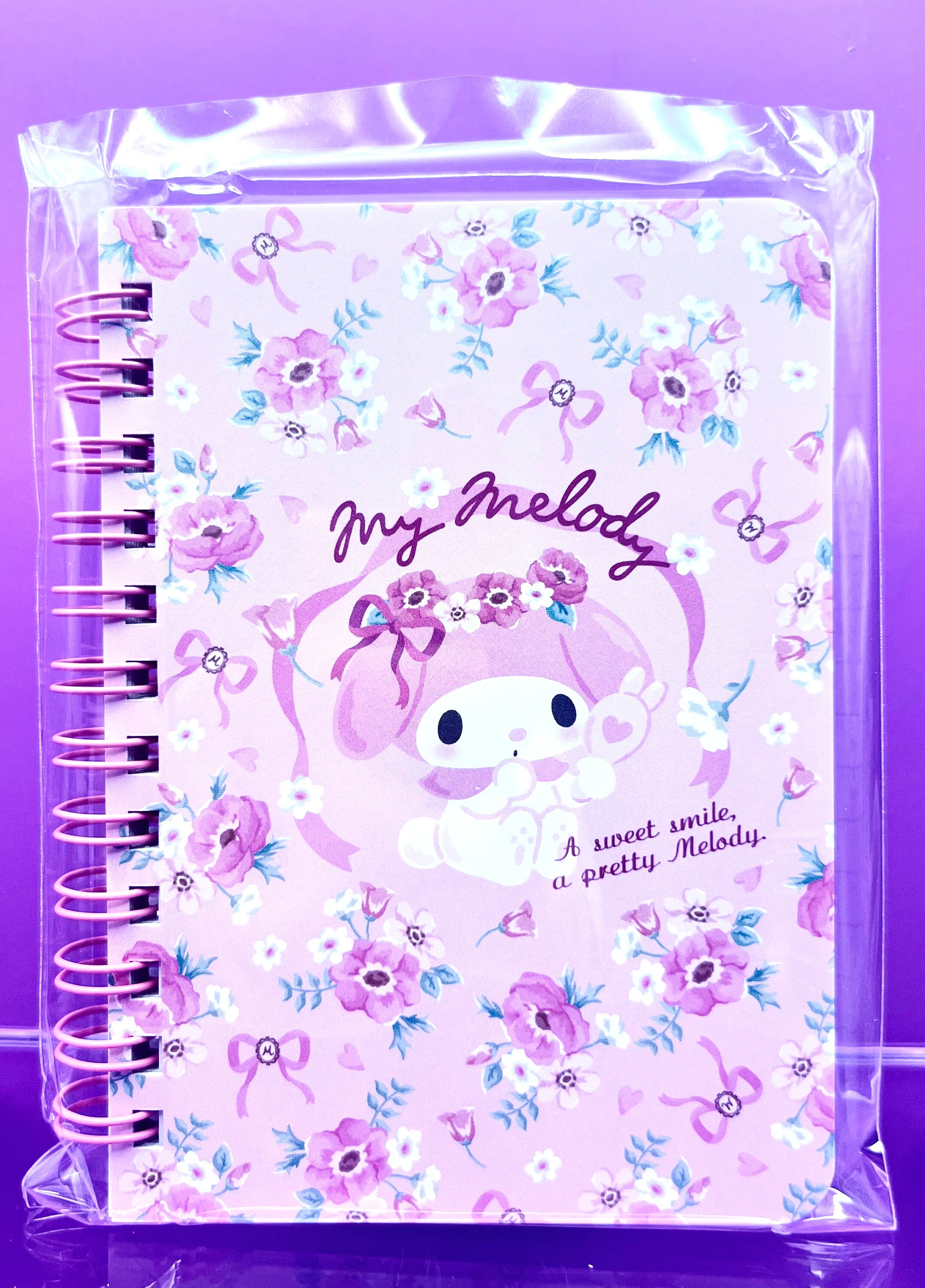 My Melody Spiral Mini Notebook - Etsy