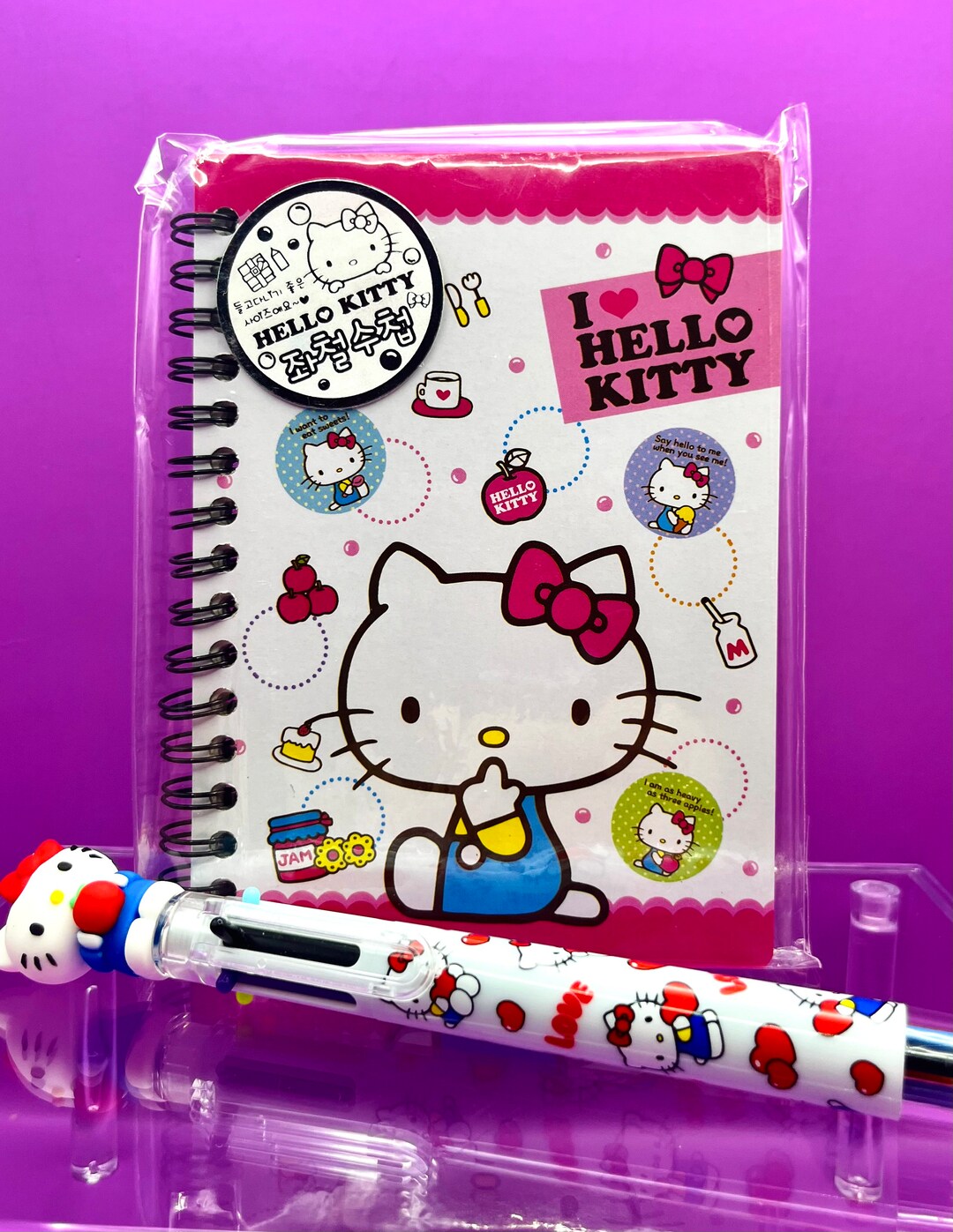 Hello Kitty Spiral Notebook With Pen - Etsy