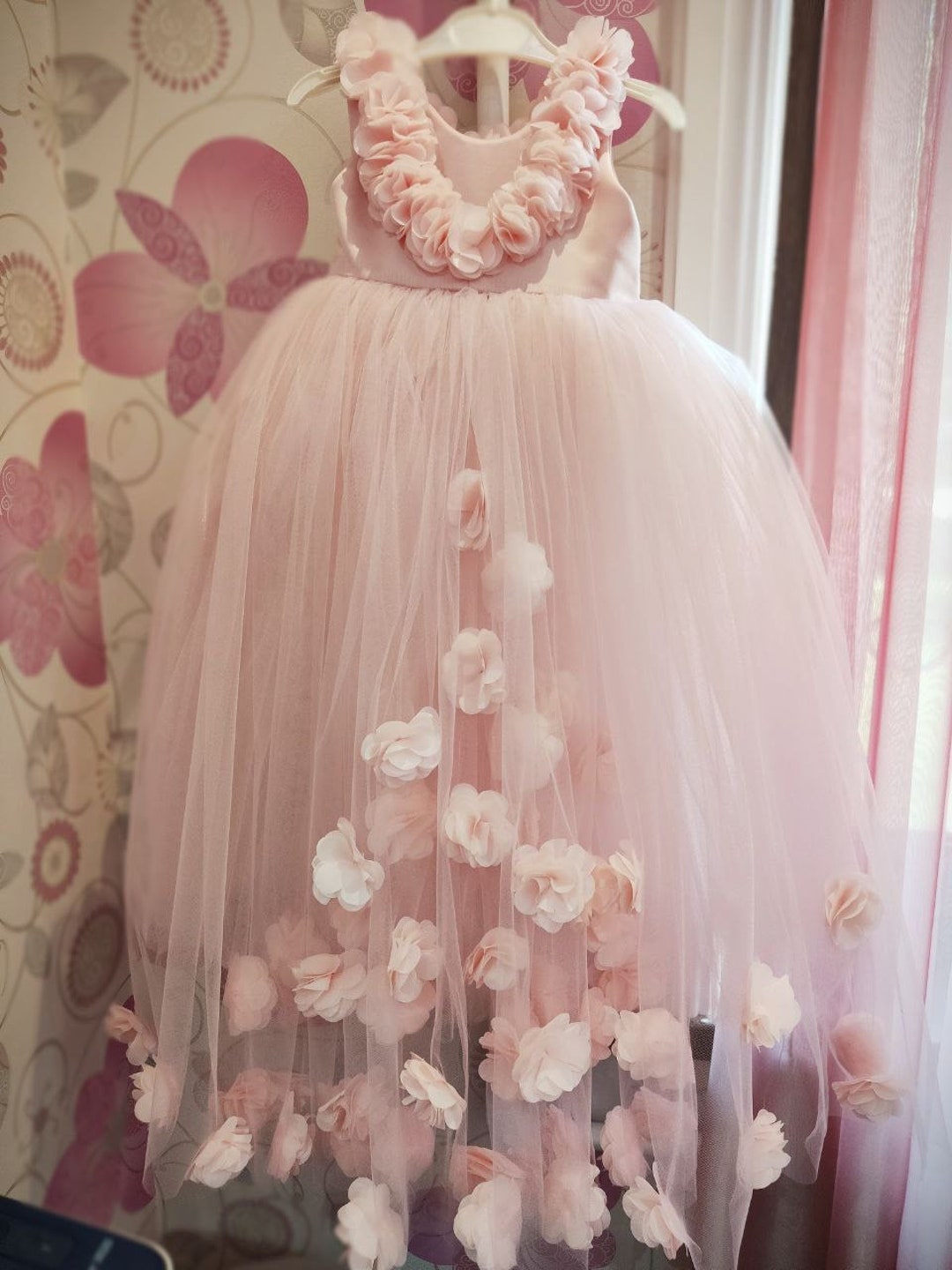 Light Pink Flower Girl Dress Girls Pageant Dress Toddler - Etsy