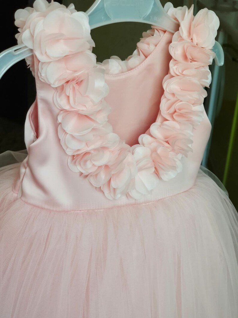Light Pink Flower Girl Dress Girls Pageant Dress Toddler - Etsy