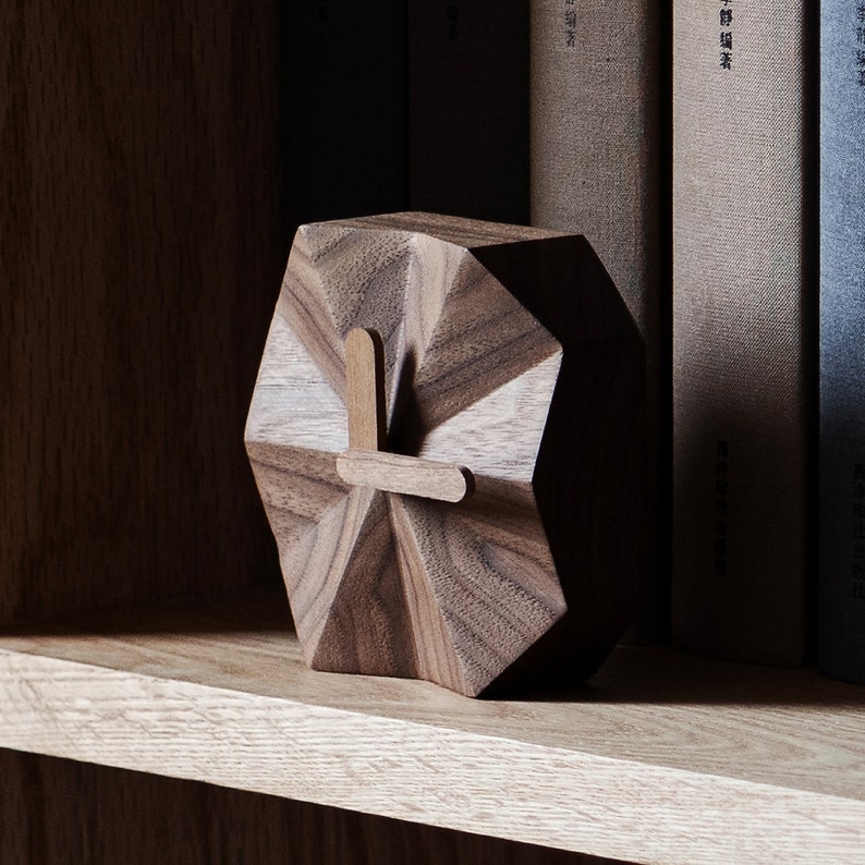 Unique Wood Table Clock Non Tickingdesk Decorsmall Desk - Etsy